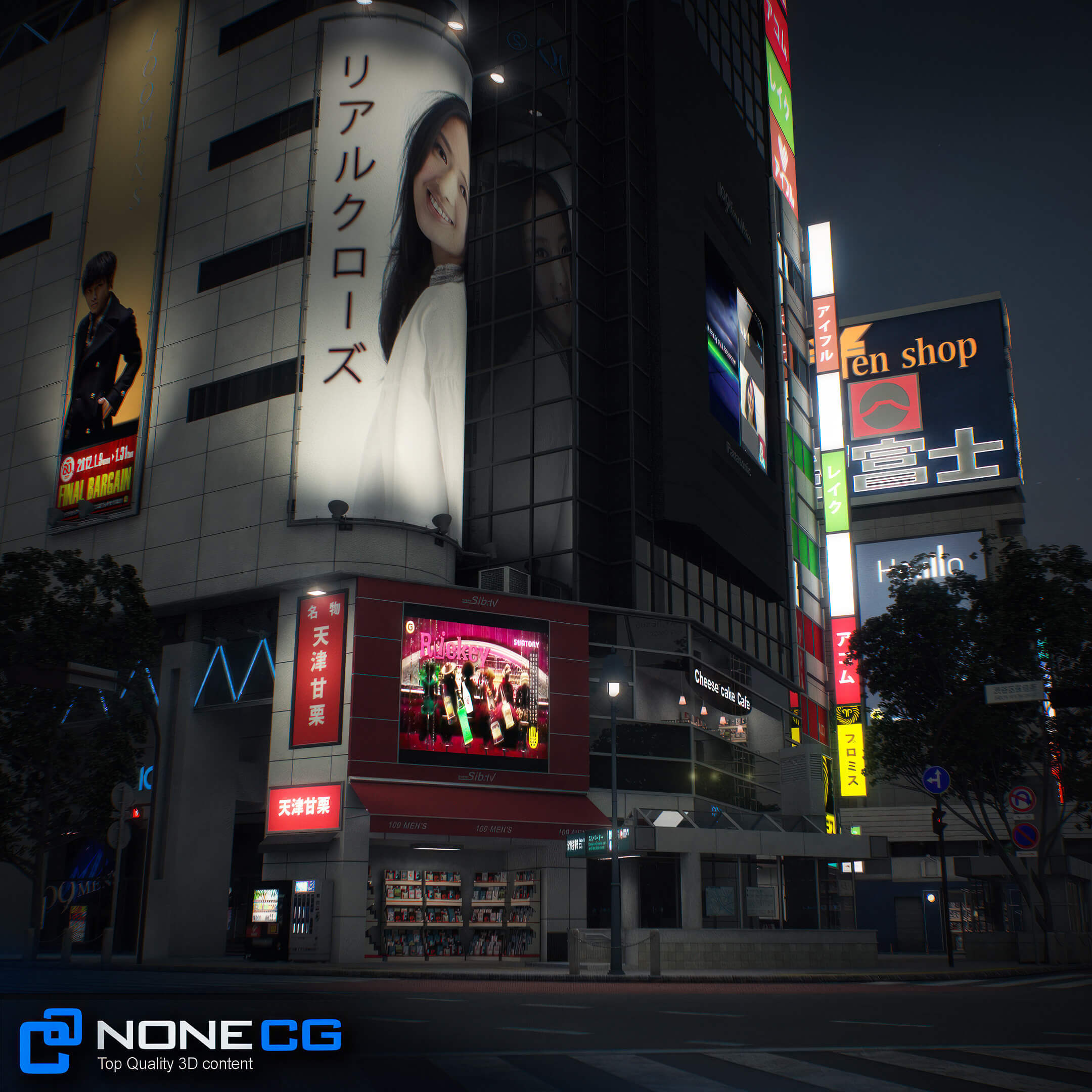 Tokyo Shibuya - 3D Model by NoneCG