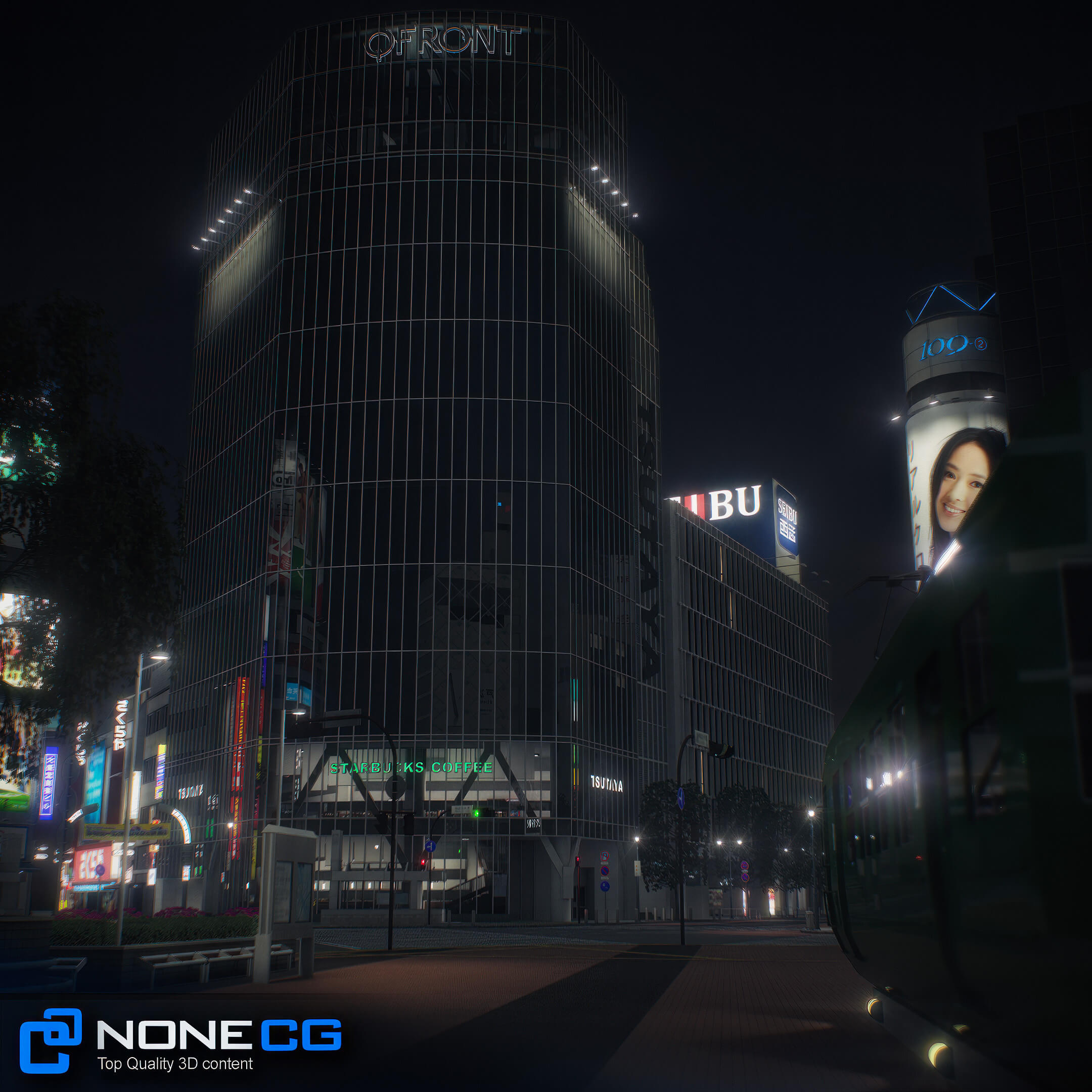 Tokyo Shibuya - 3D Model by NoneCG