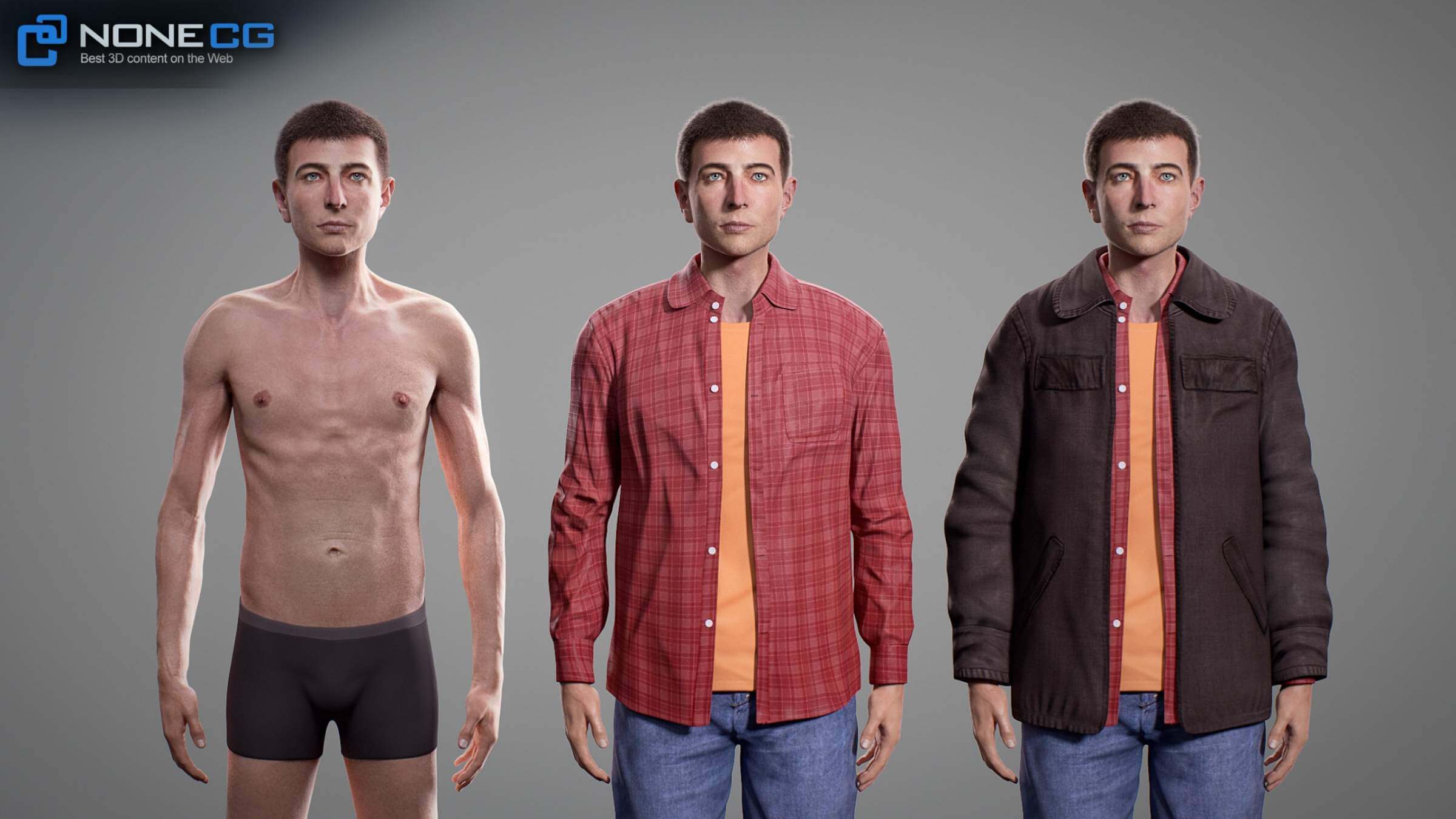 Young Man Alex - 3D Model by NoneCG