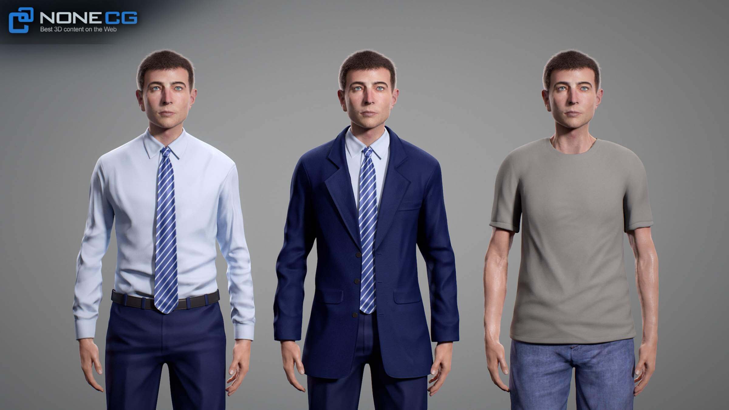 Young Man Alex - 3D Model by NoneCG