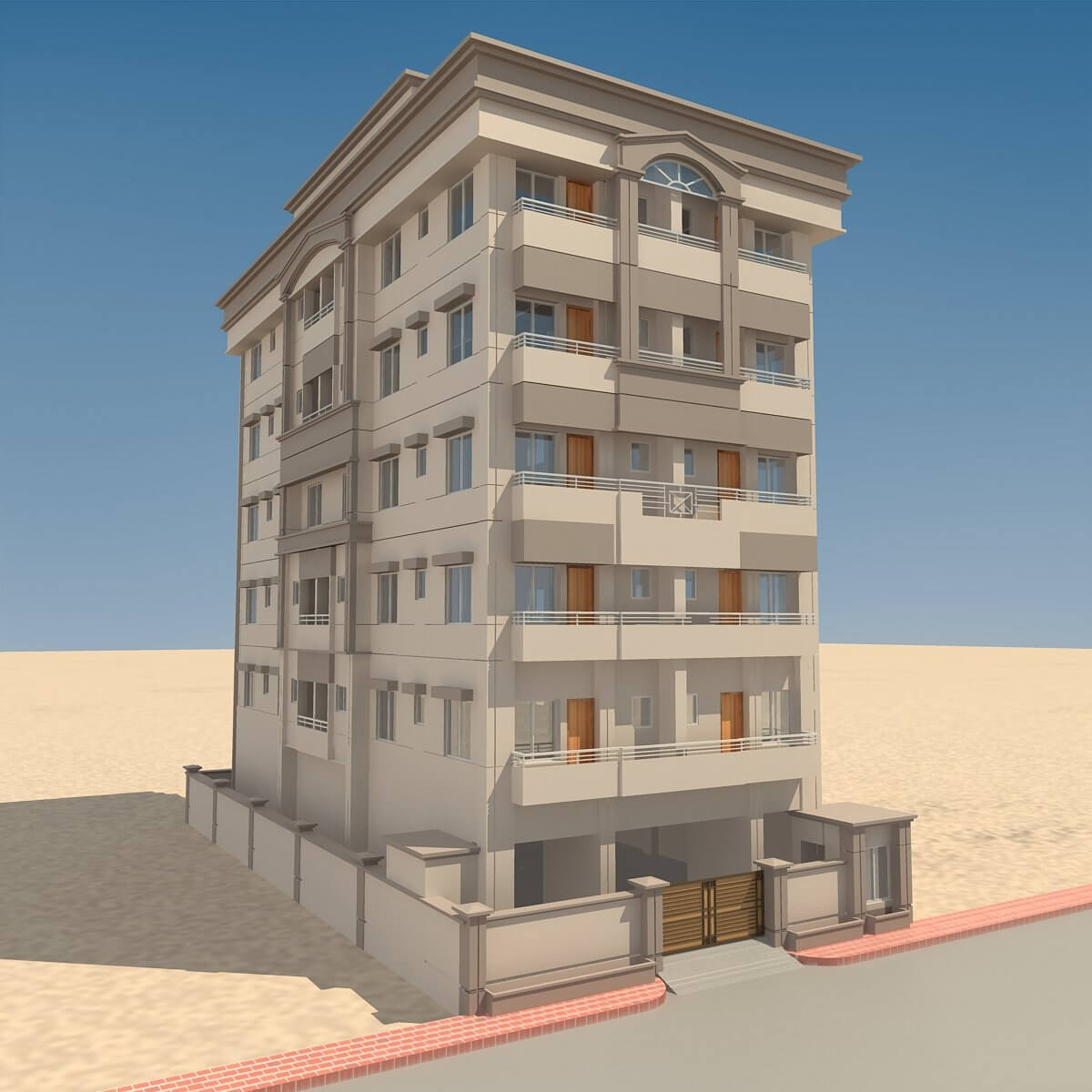 High Definition Building 01 - 3D Model by NoNgon