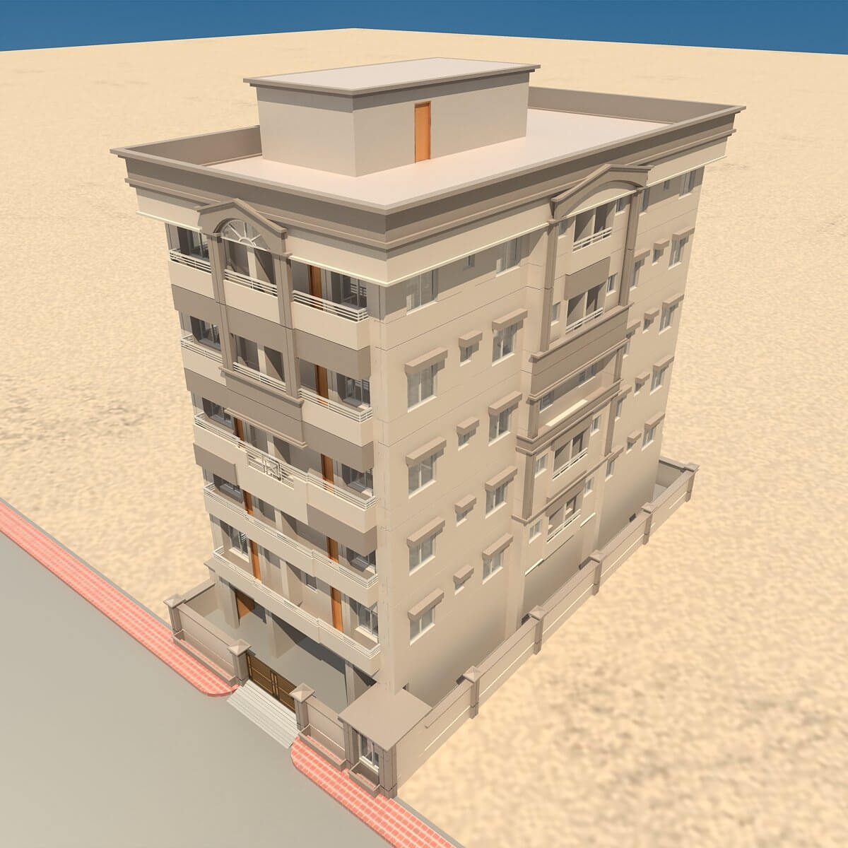 High Definition Building 01 - 3D Model by NoNgon