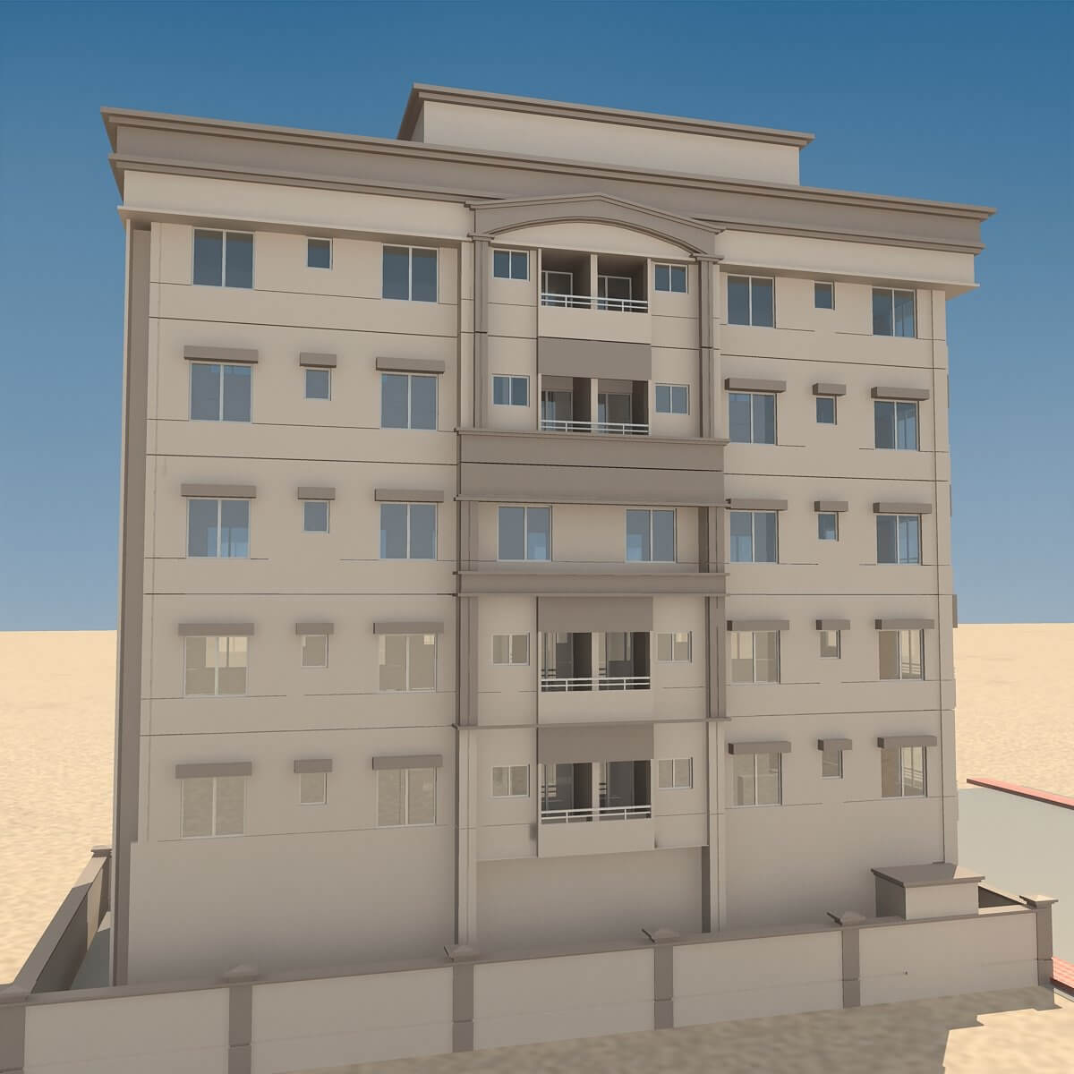 High Definition Building 01 - 3D Model by NoNgon