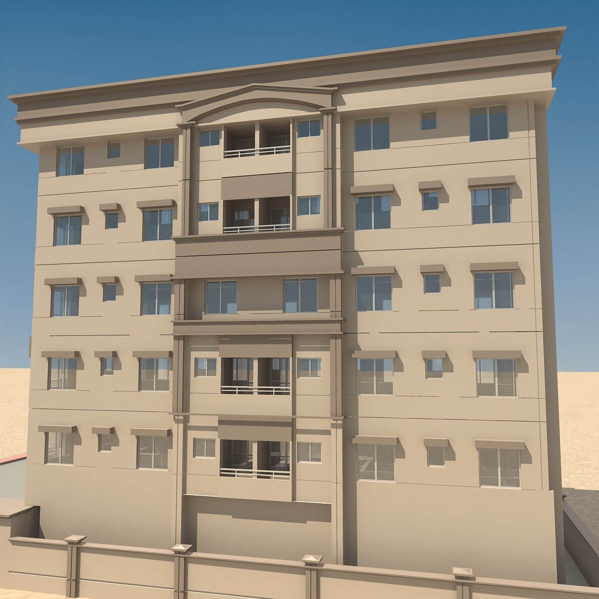 High Definition Building 01 - 3D Model by NoNgon