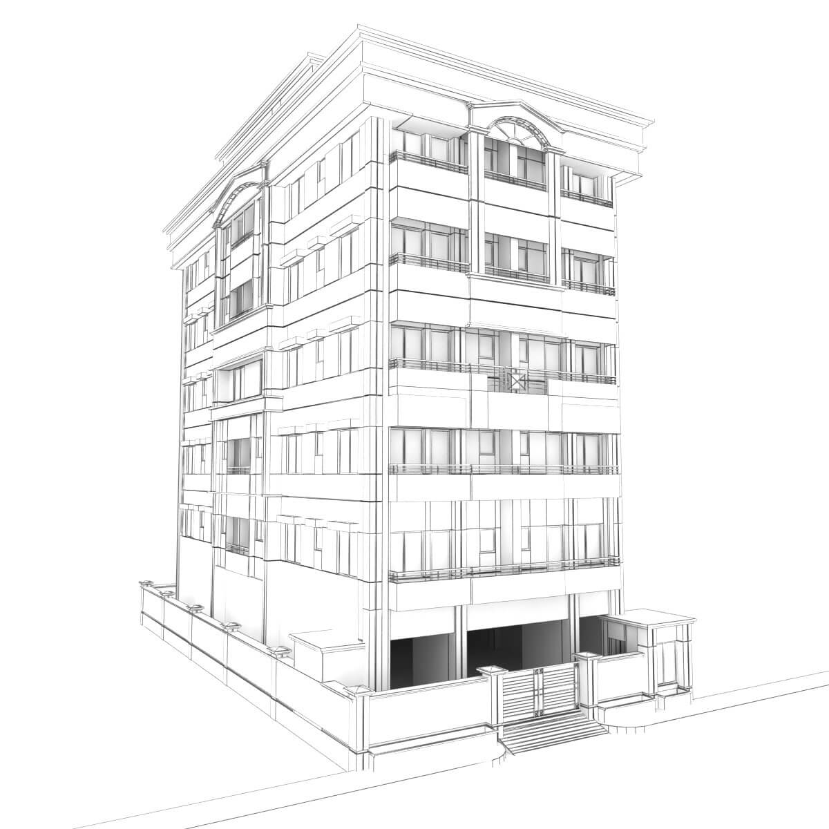 High Definition Building 01 - 3D Model by NoNgon