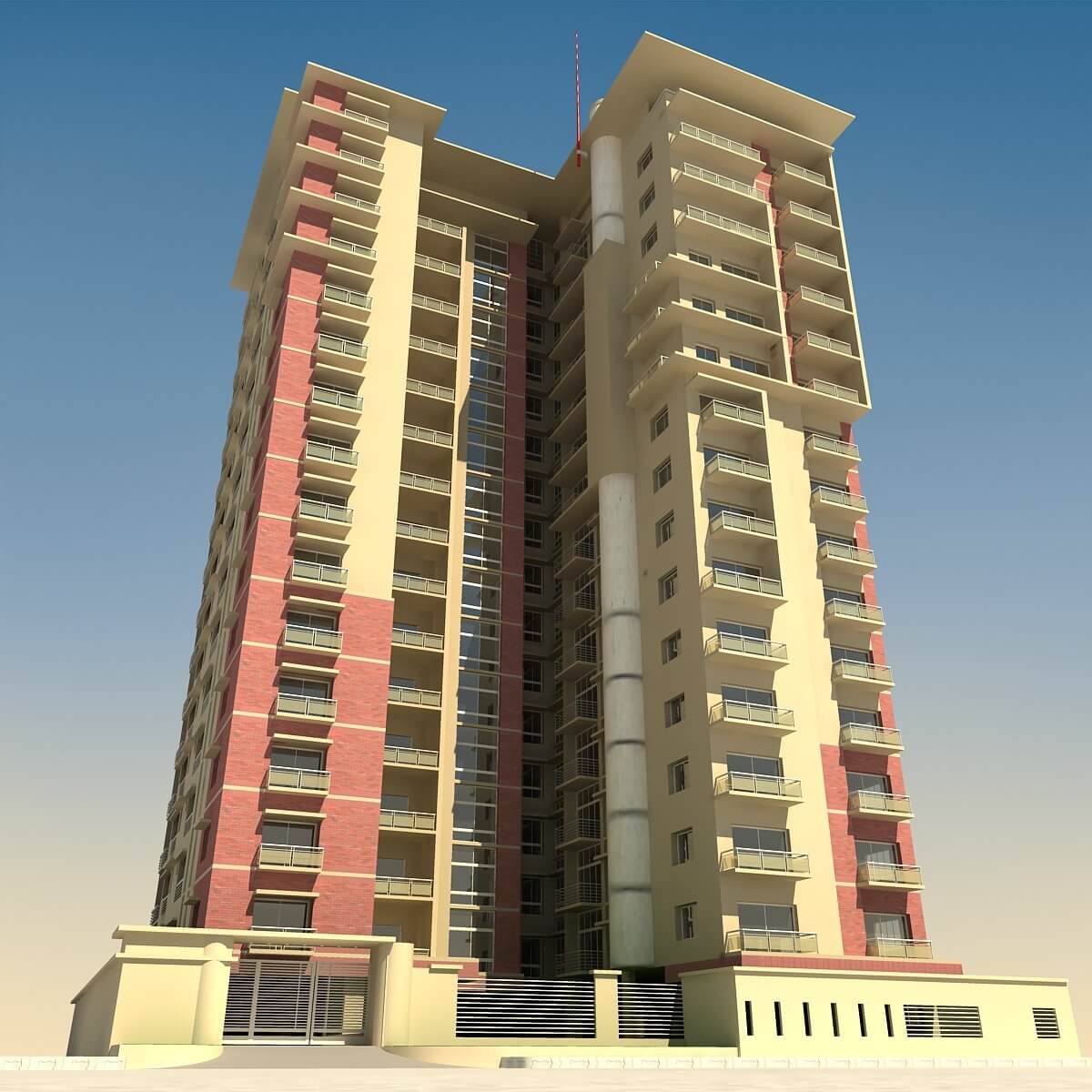 High Definition Building 02 - 3D Model by NoNgon