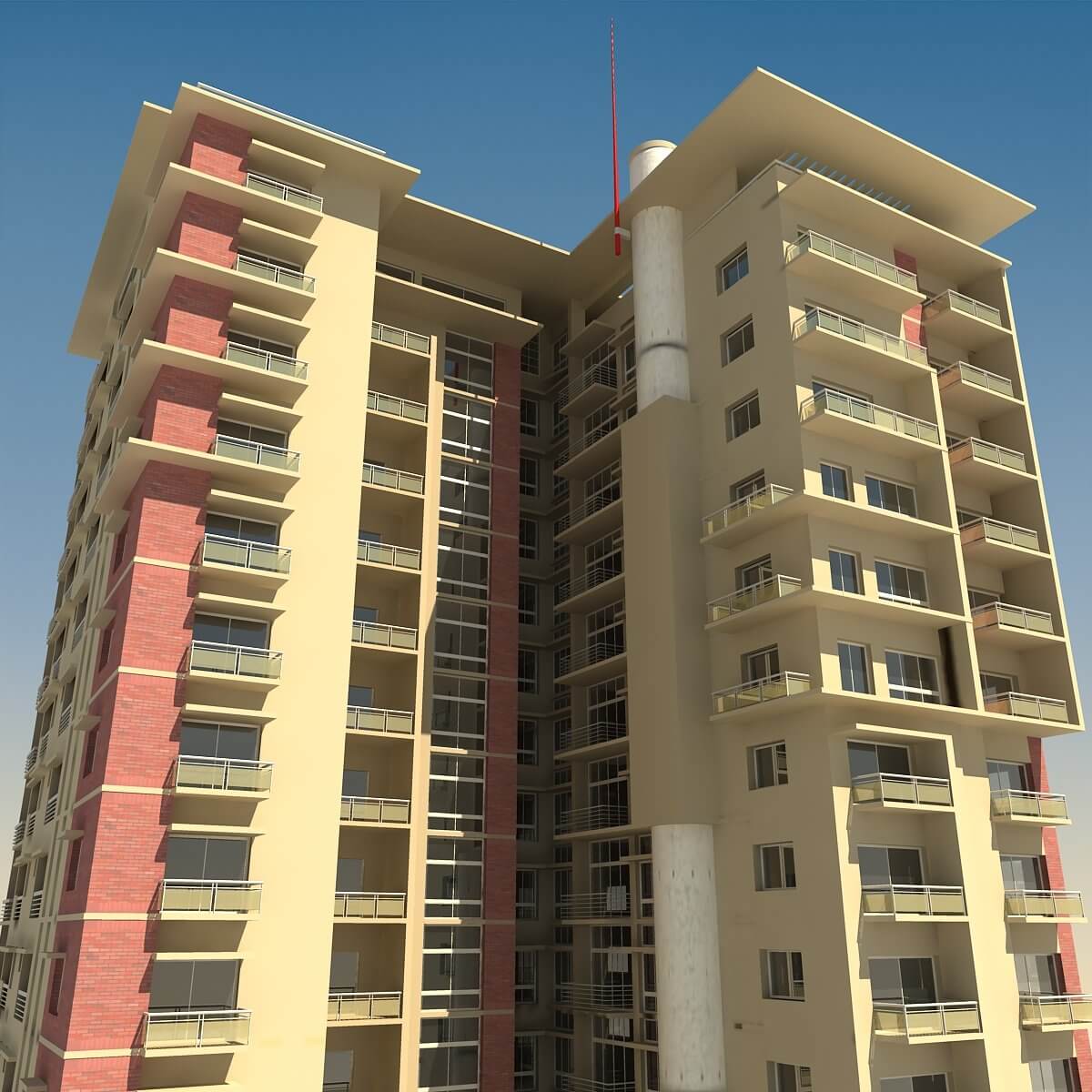 High Definition Building 02 - 3D Model by NoNgon