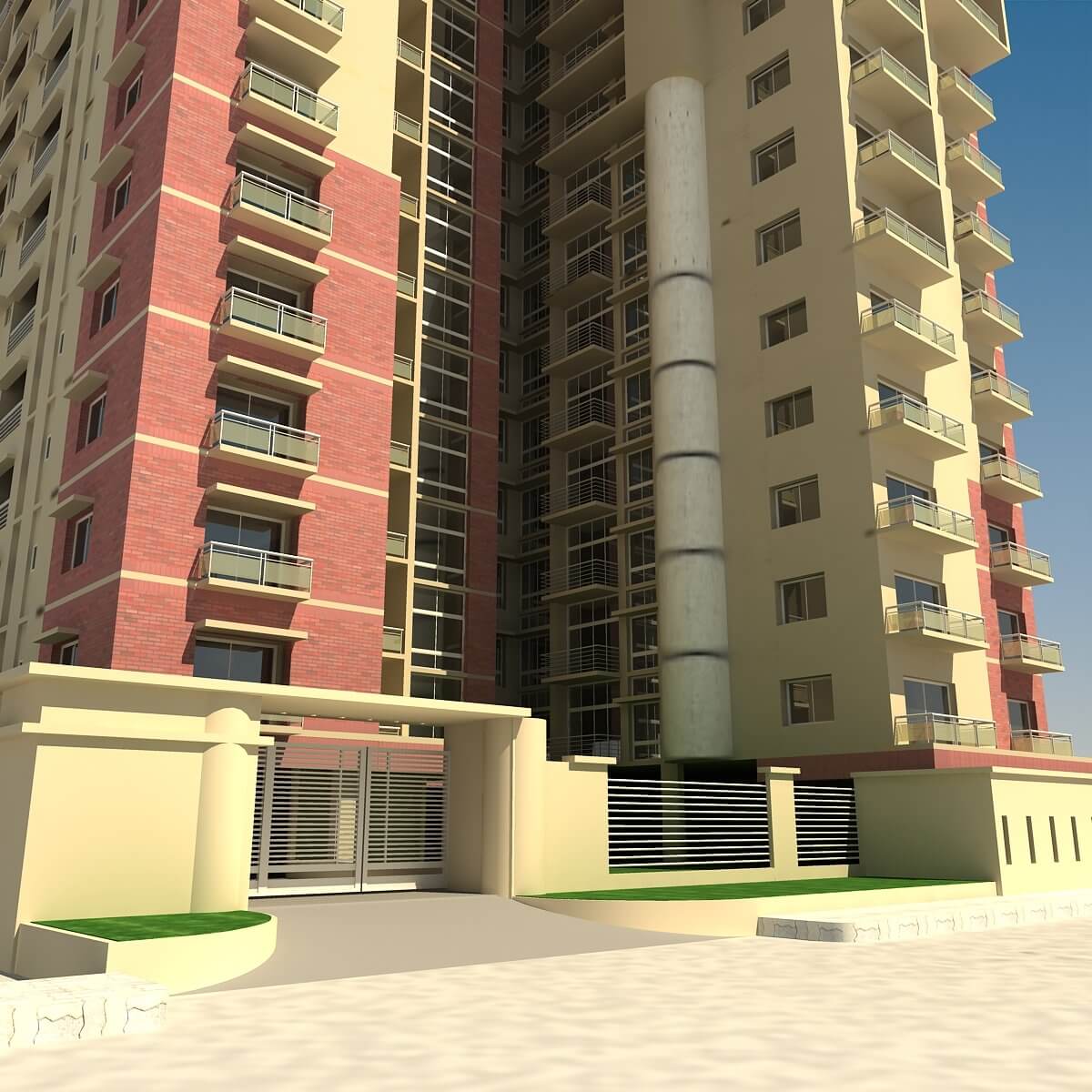 High Definition Building 02 - 3D Model by NoNgon