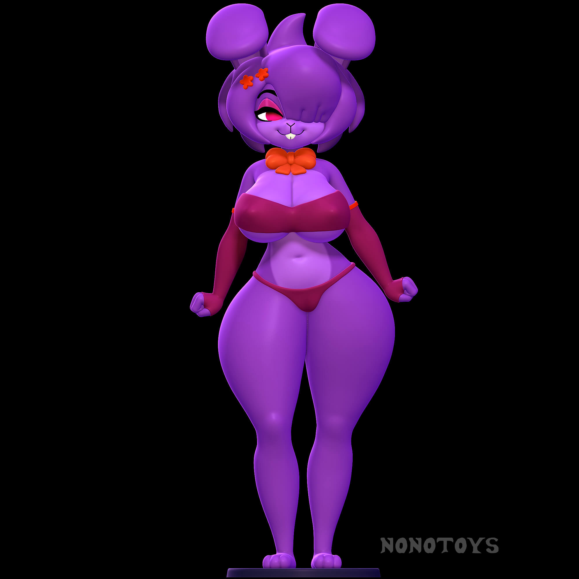 Bonfie - Fap Nights At Frenni's NSFW/SFW 3D Model by NoNoToys
