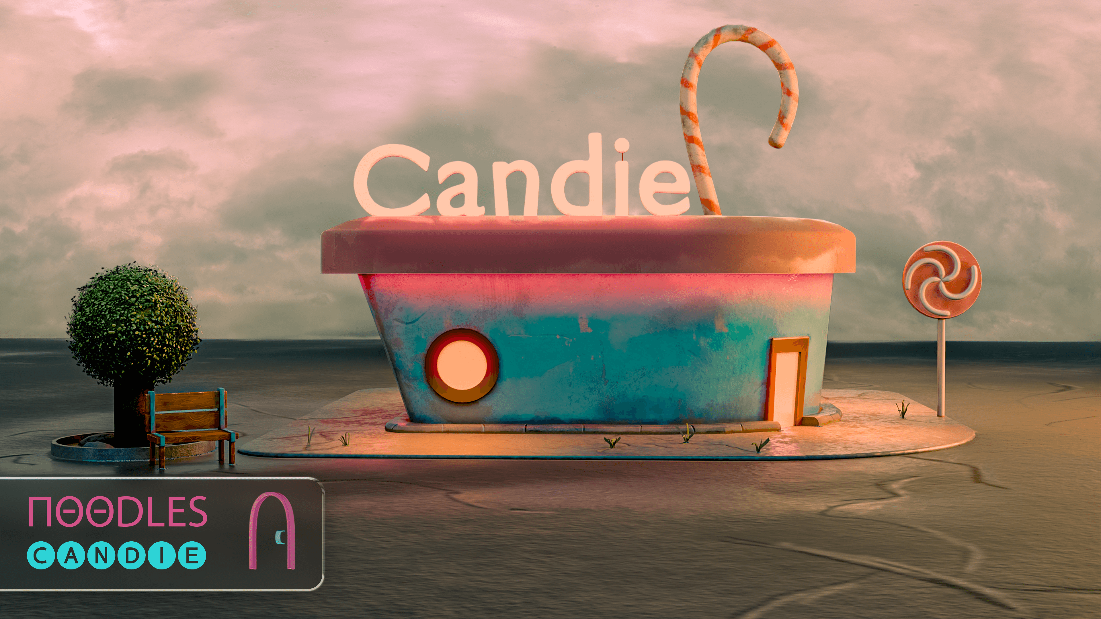 Candie Store Remaster 3D Render, Digital Art by NoodlesCandie