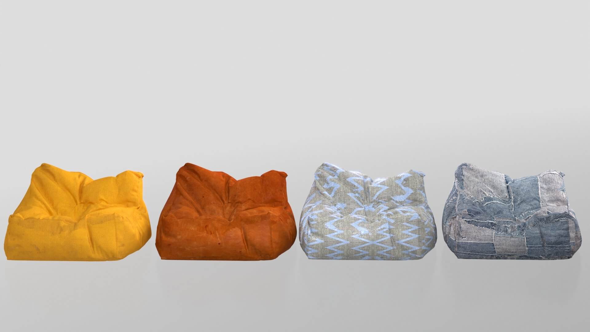 Pouf Design Beanbag Chair - 3D Model by norbert26