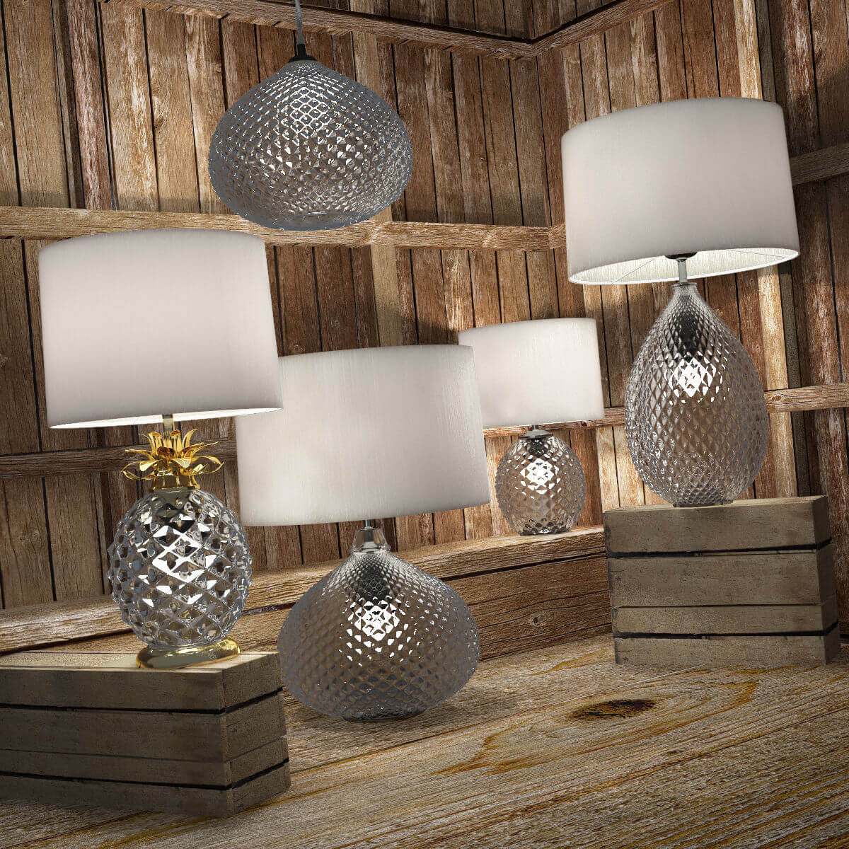 Decorative Lamps Glamor 3D Model 3D Render by North2023