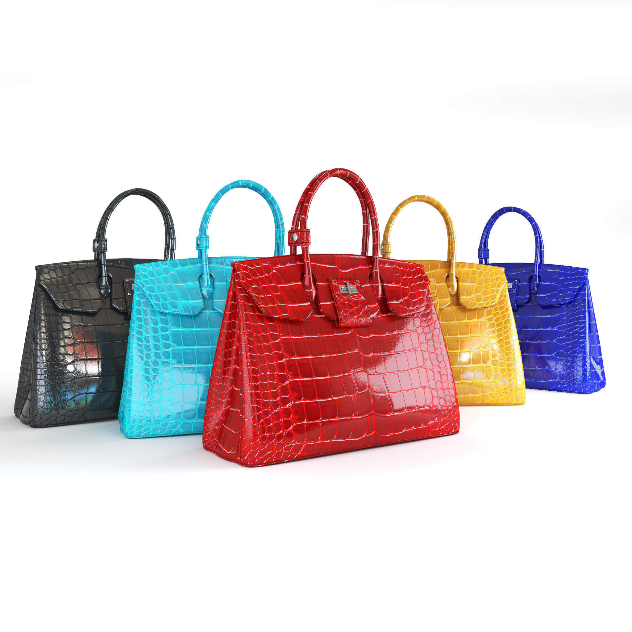 Women's Leather Handbag 3D Model 3D Render by North2023