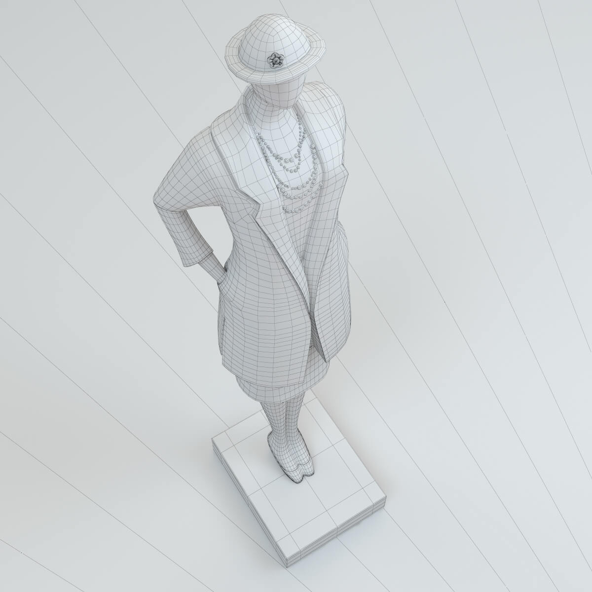 Lady in The Coat 3D Model by North2023