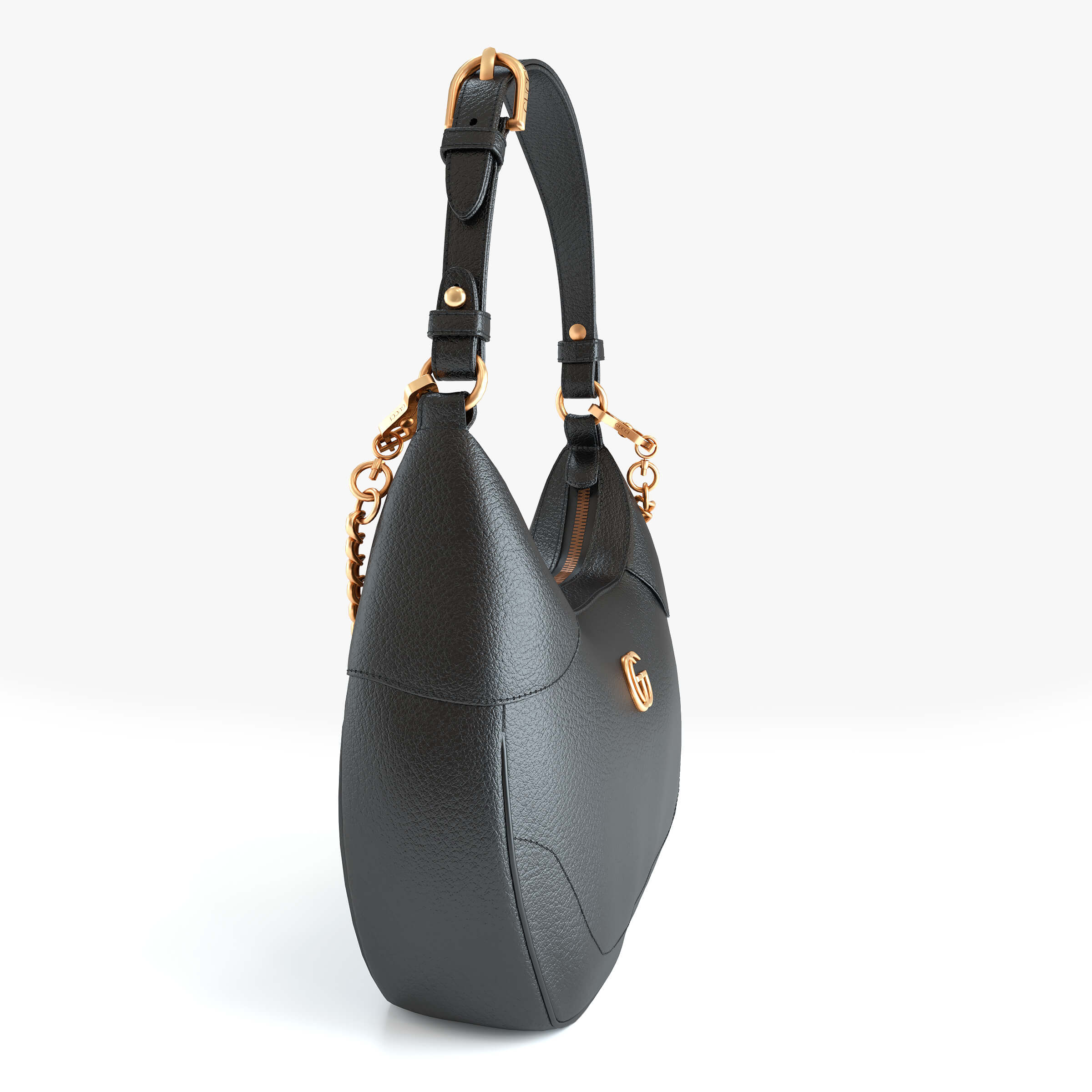 The Gucci Ladies Leather Handbag 3D Model by North2023
