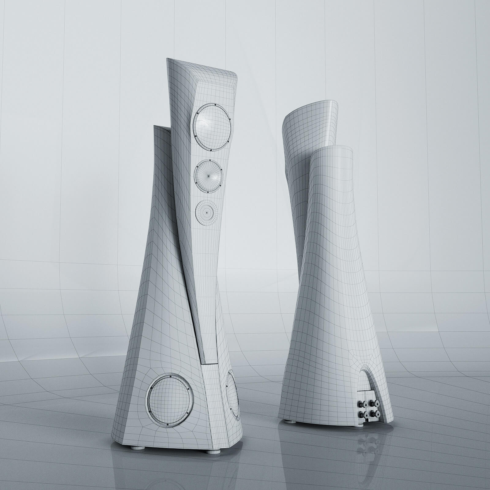 The Speaker System 3D Model by North2023