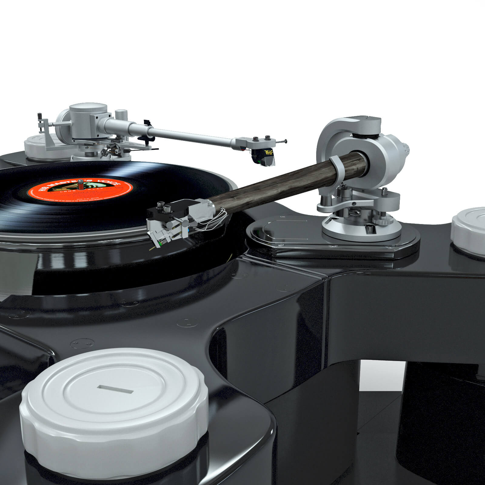 The Techdas Air Force Zero Vinyl Player 3D Model by North2023