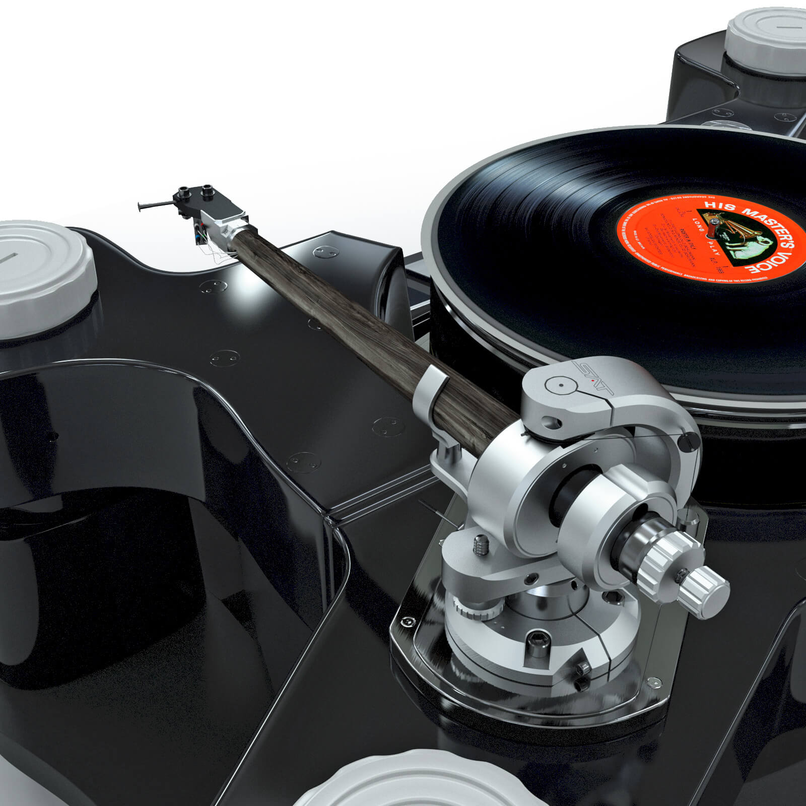 The Techdas Air Force Zero Vinyl Player 3D Model by North2023
