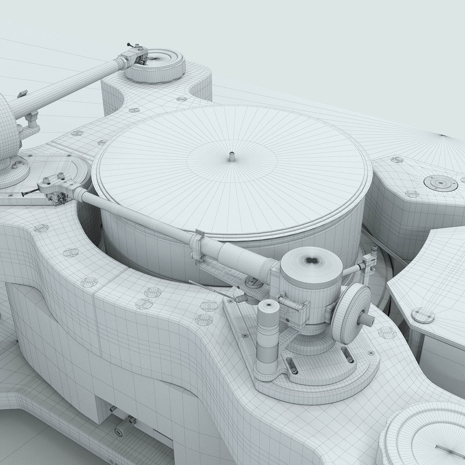 The Techdas Air Force Zero Vinyl Player 3D Model by North2023