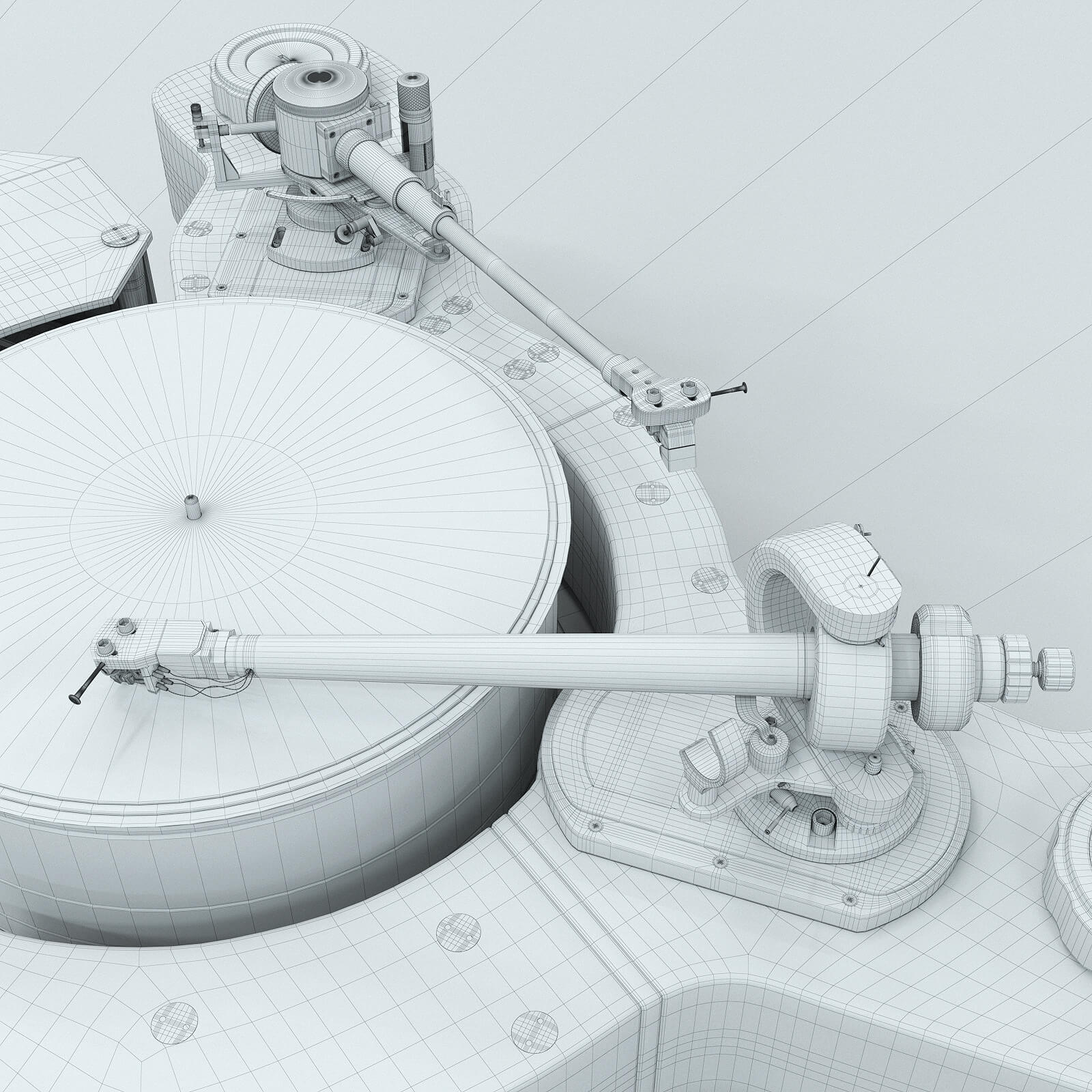 The Techdas Air Force Zero Vinyl Player 3D Model by North2023