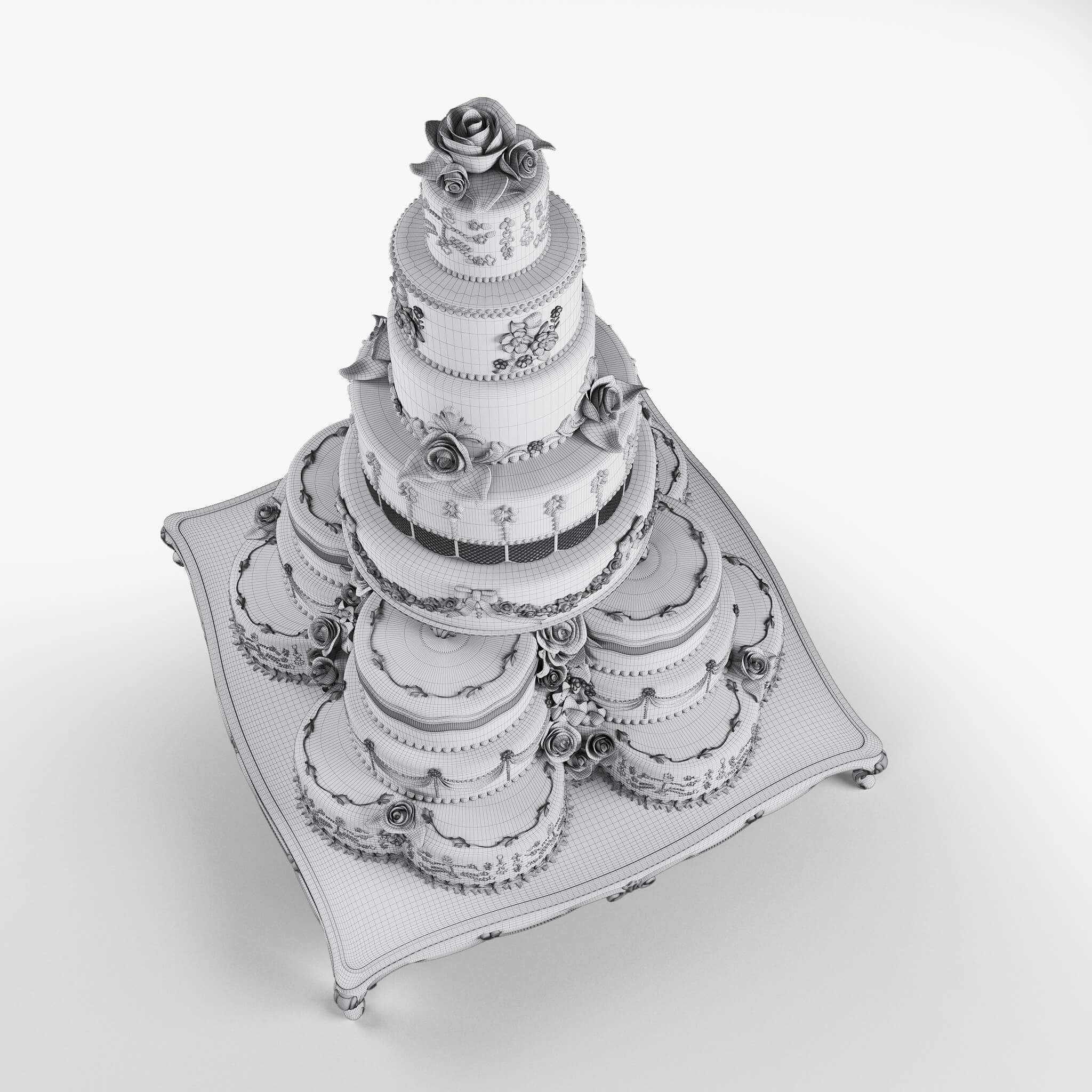 The Wedding Cake 3D Model by North2023