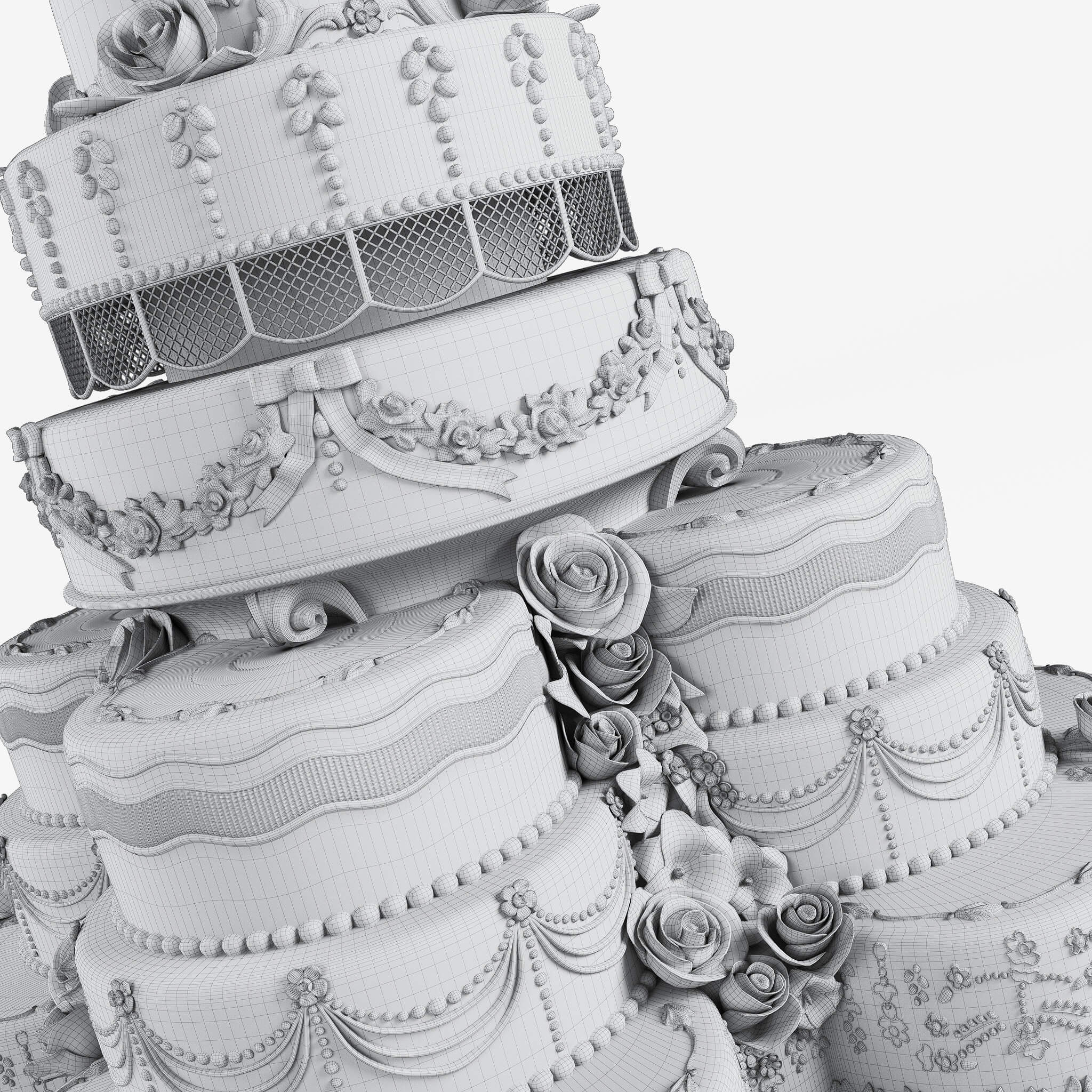 The Wedding Cake 3D Model by North2023