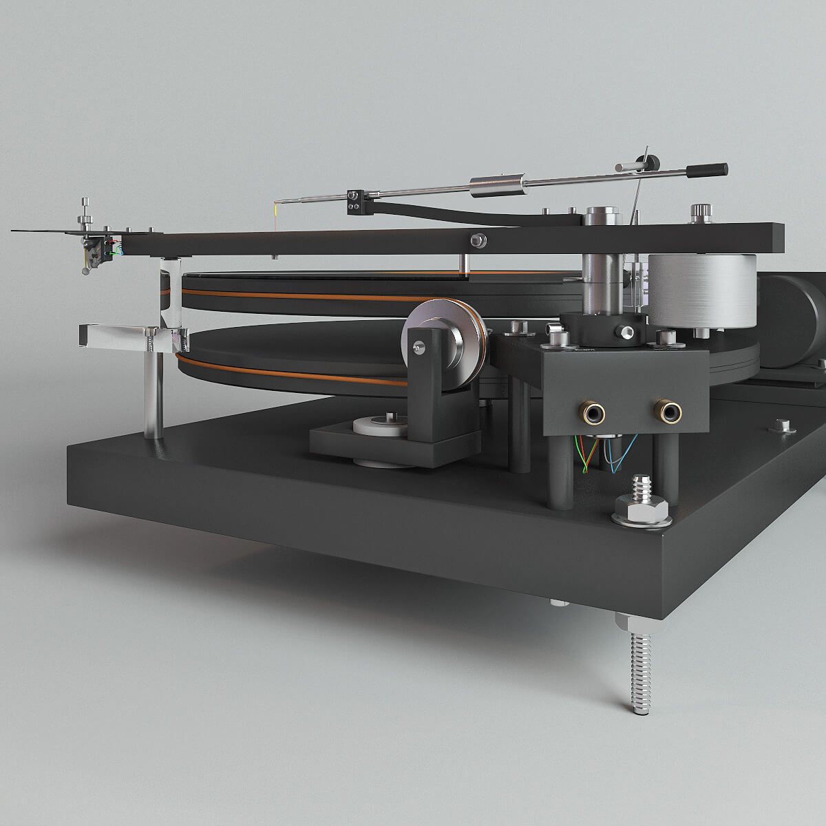 Vinyl Player 47 Laboratory 4724 Koma 3D Model by North2023