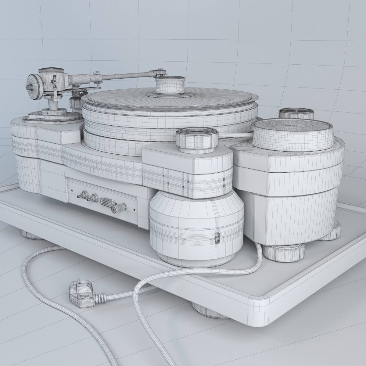 Vinyl Player Techdas Air Force One 3D Model by North2023