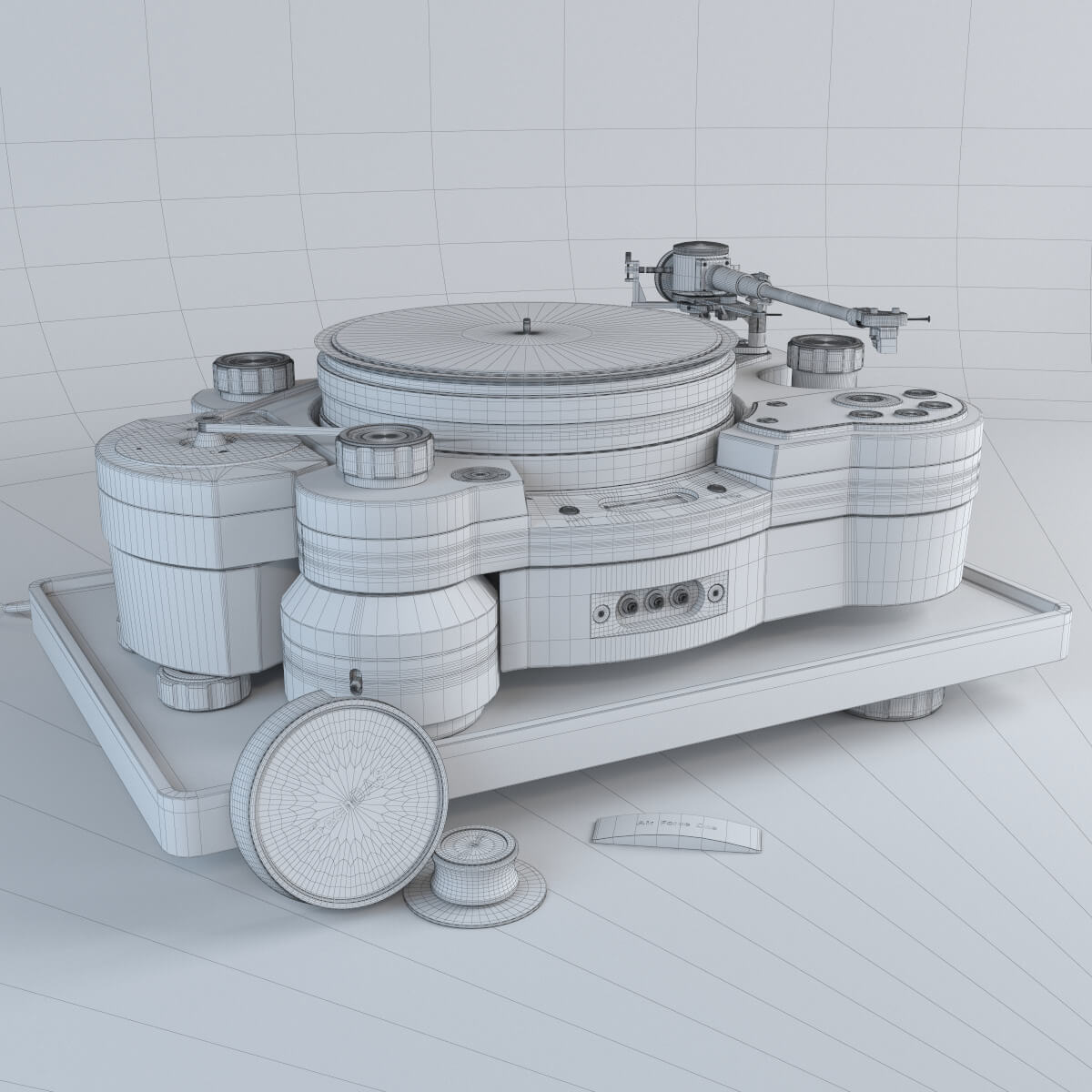 Vinyl Player Techdas Air Force One 3D Model by North2023