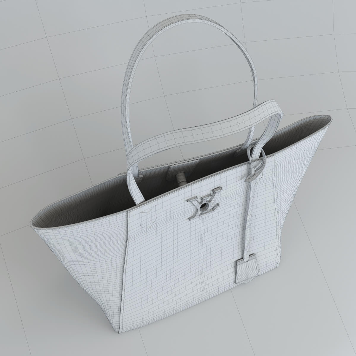 Women's Leather Handbag 3D Model by North2023