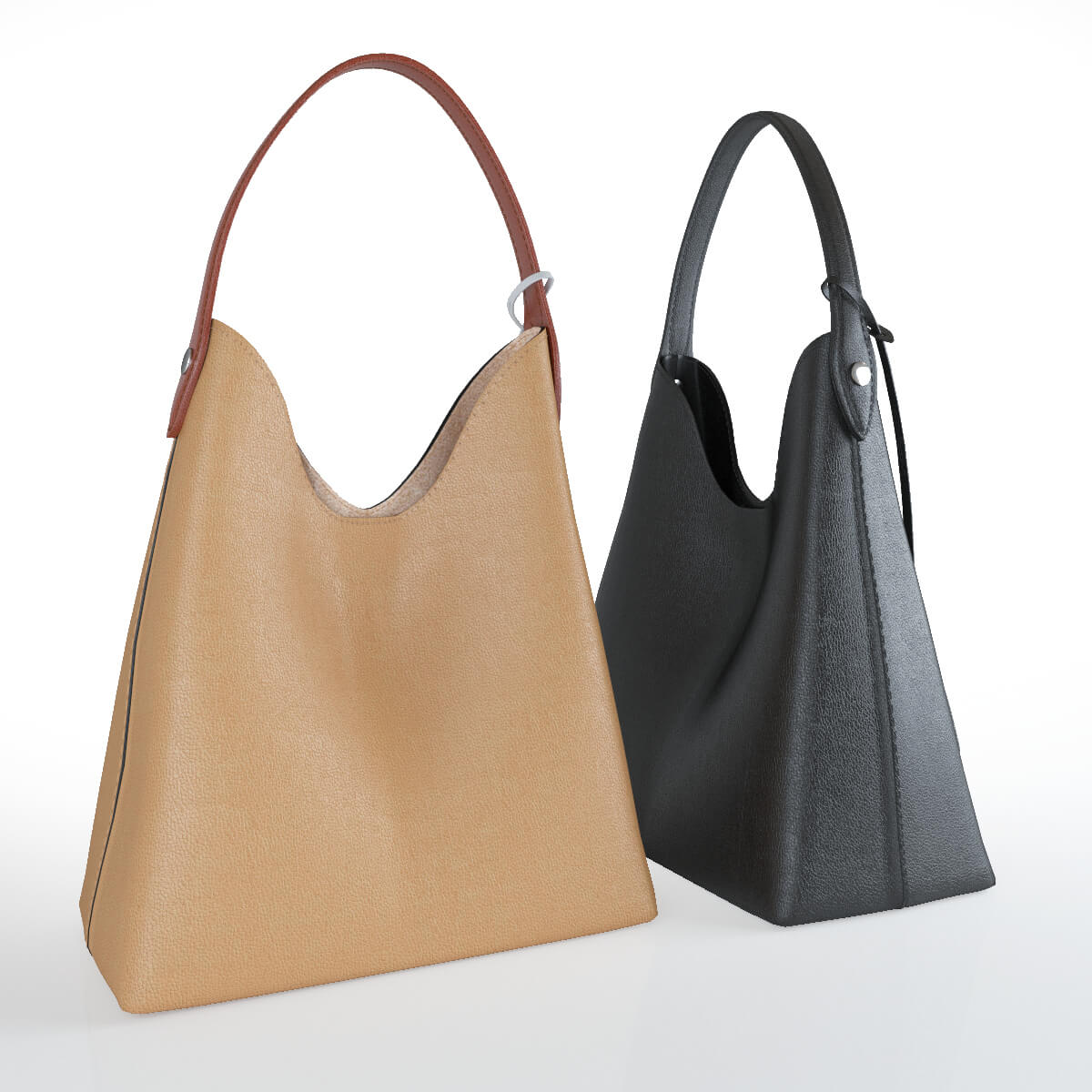 Women's Leather Handbags 3D Model Collection by North2023