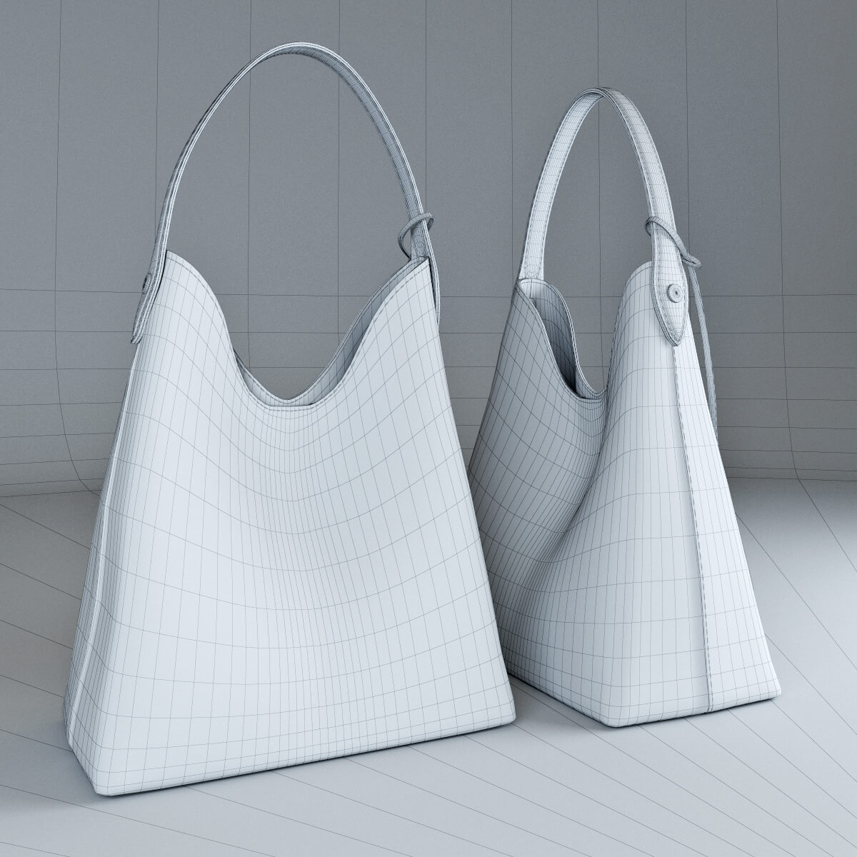Women's Leather Handbags 3D Model Collection by North2023