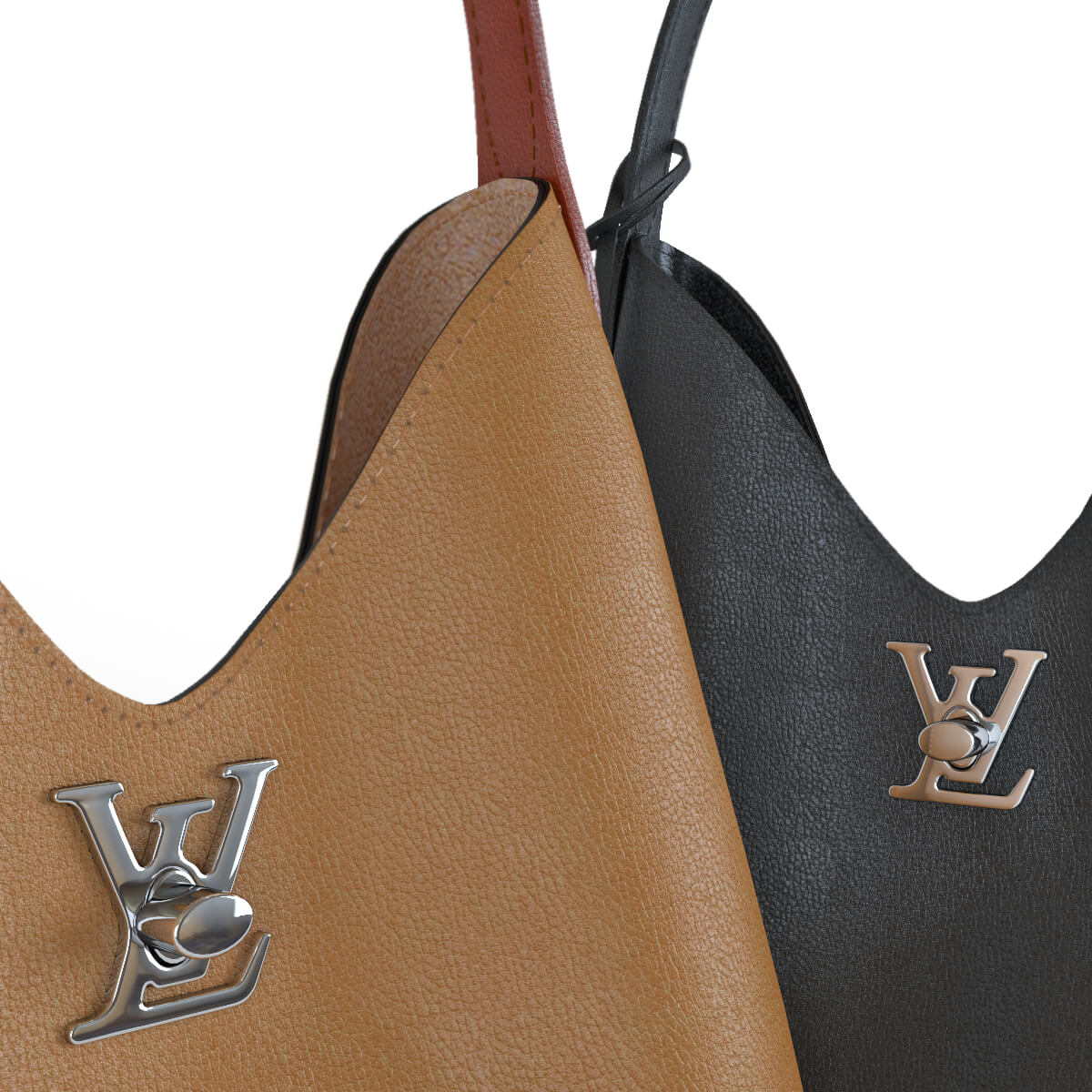 Women's Leather Handbags 3D Model Collection by North2023