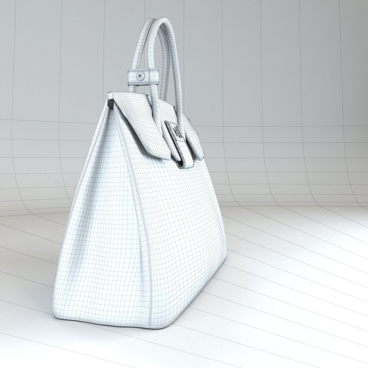 Women's Leather Handbag 3D Model by North2023