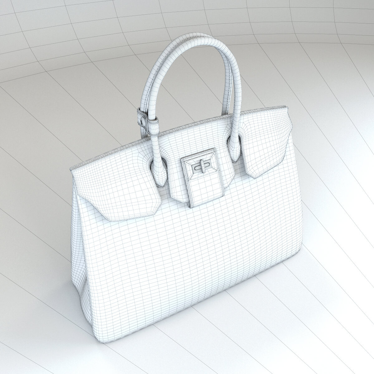 Women's Leather Handbag 3D Model by North2023