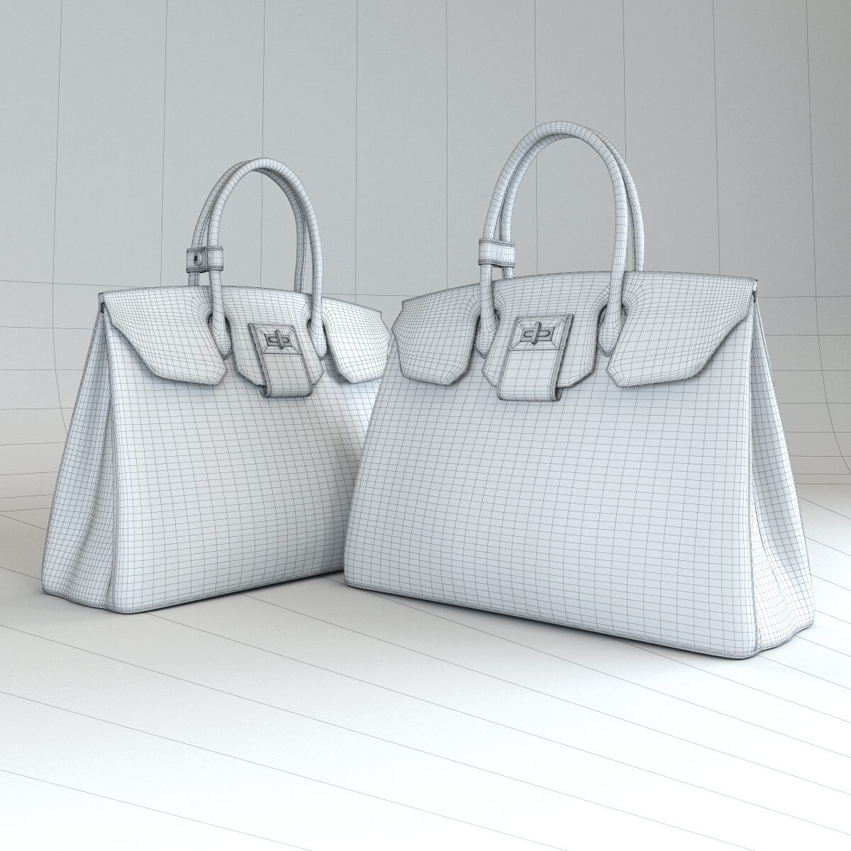 Women's Leather Handbag 3D Model by North2023