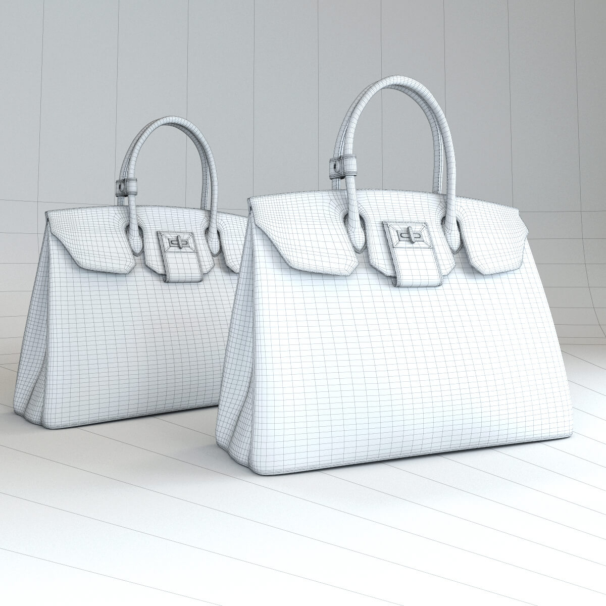 Women's Leather Handbag 3D Model by North2023