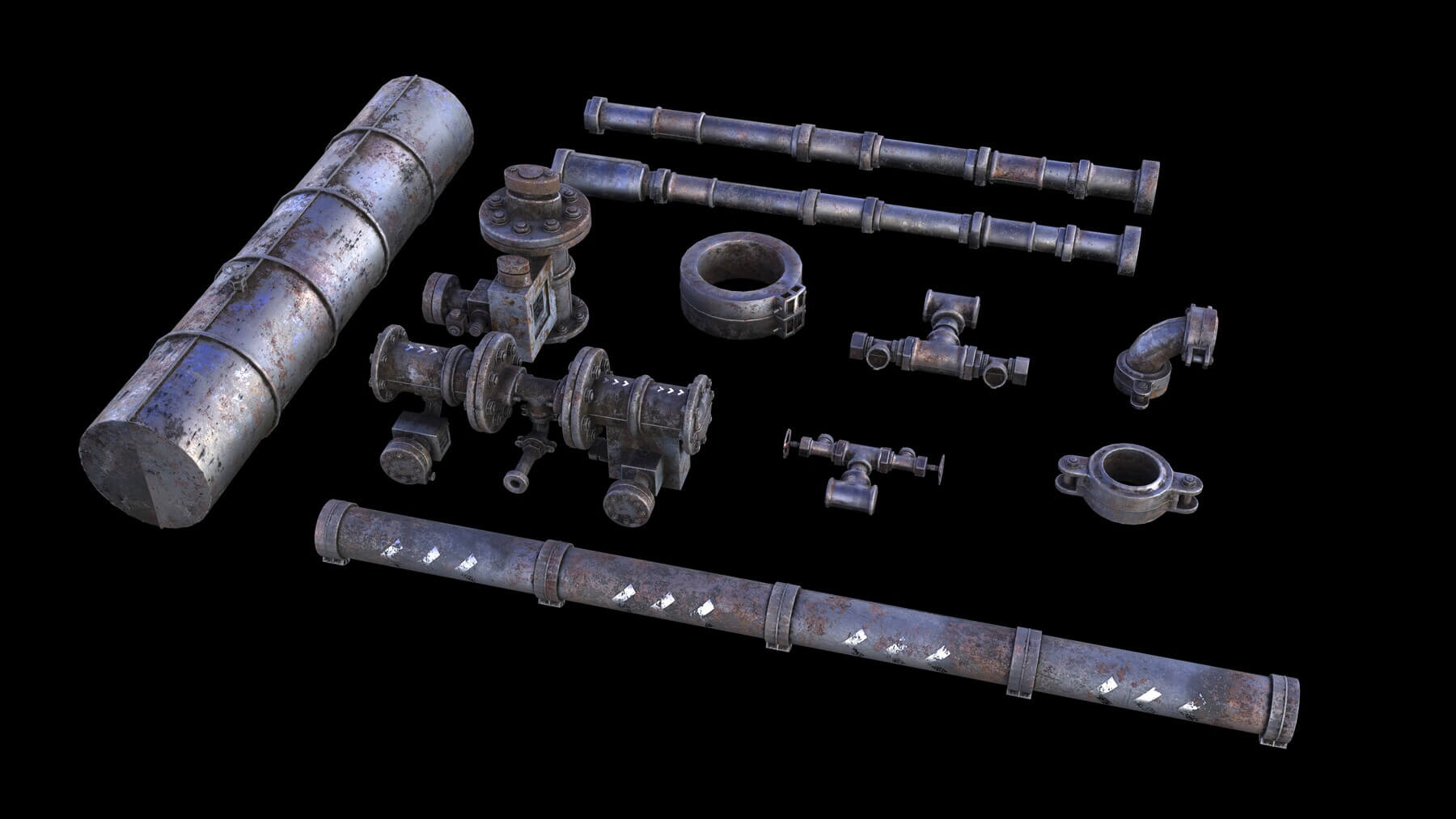 PBR Industrial Kitbash V2 - 200+ Models 3D Model by Northlogic