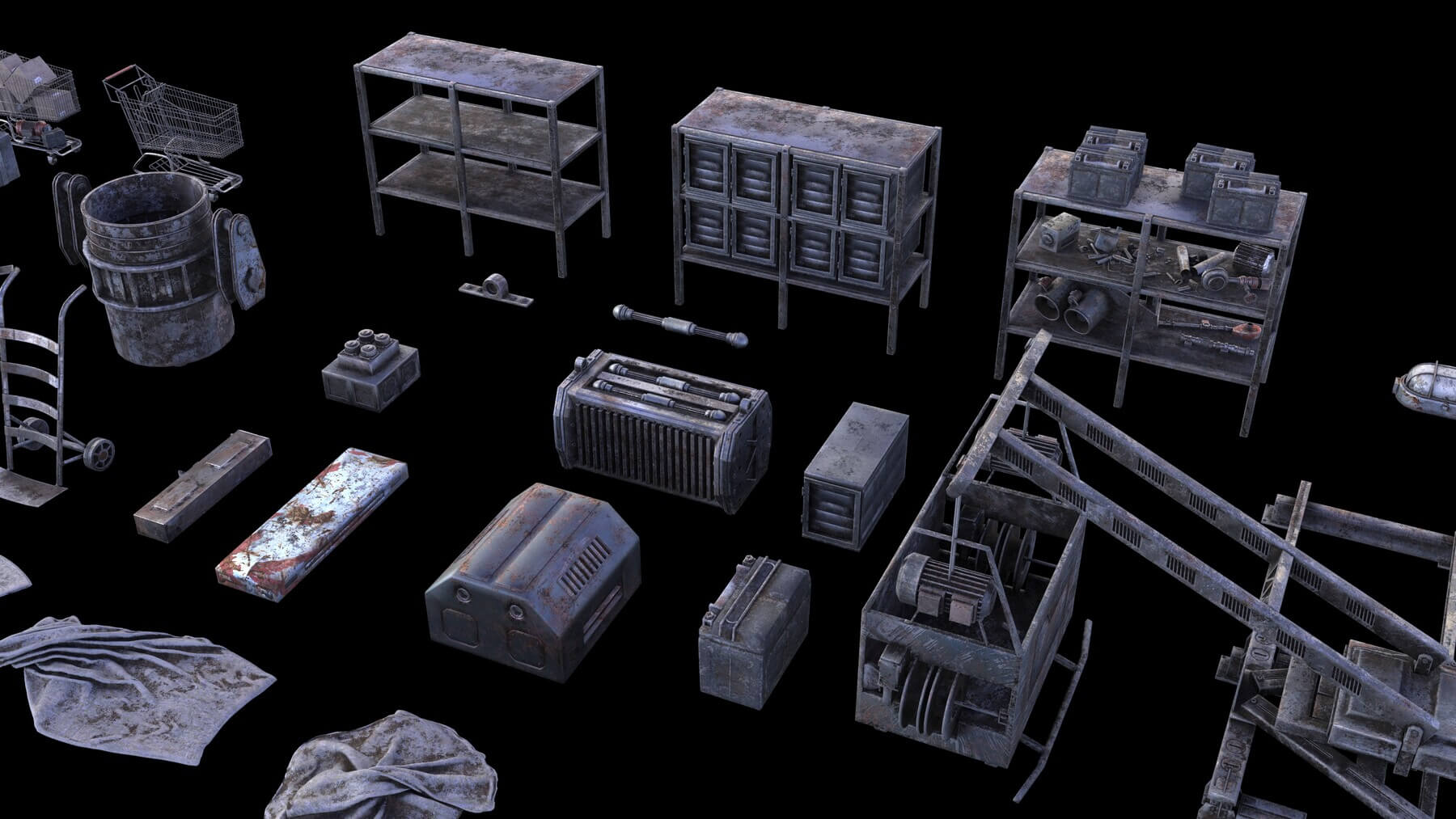 PBR Industrial Kitbash V2 - 200 Models 3D Model by Northlogic