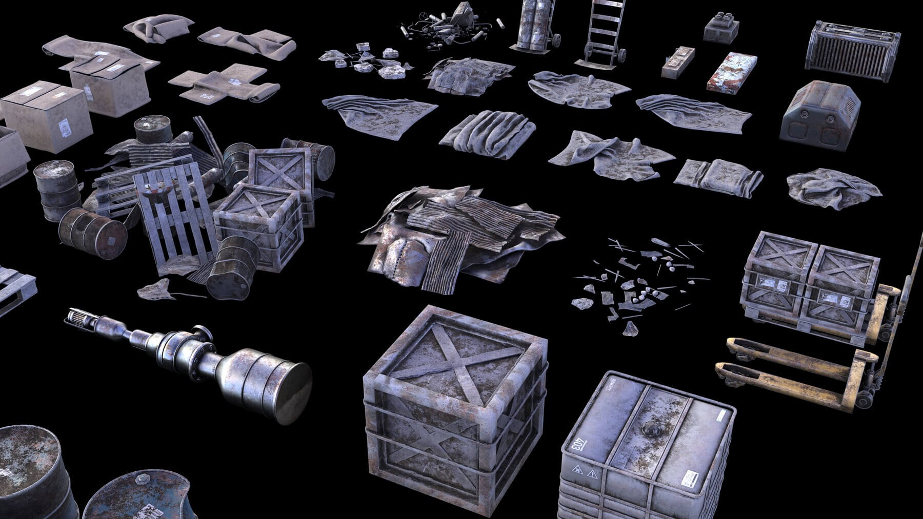 PBR Industrial Kitbash V2 - 200 Models 3D Model by Northlogic