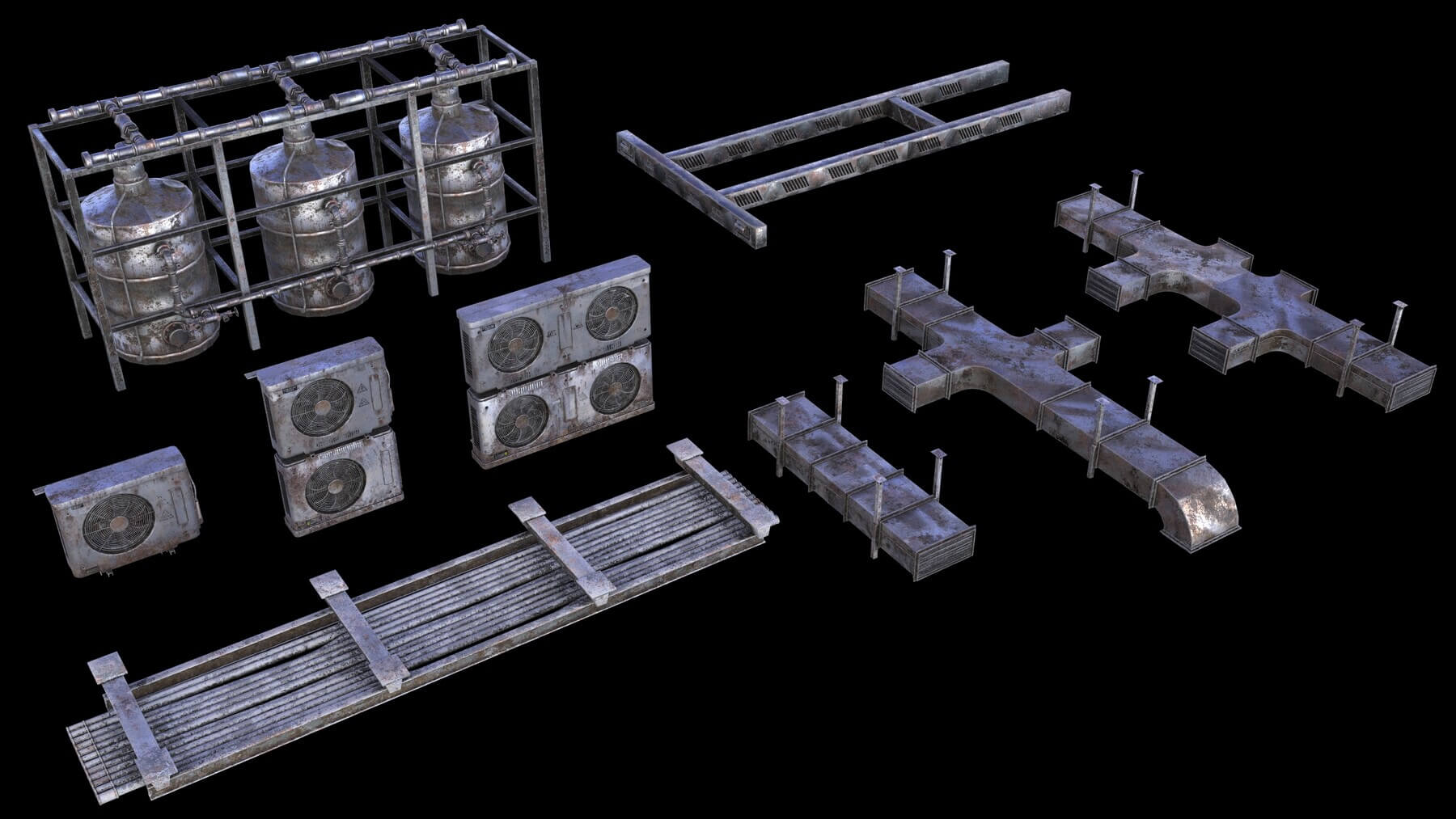 PBR Industrial Kitbash V2 - 200 Models 3D Model by Northlogic