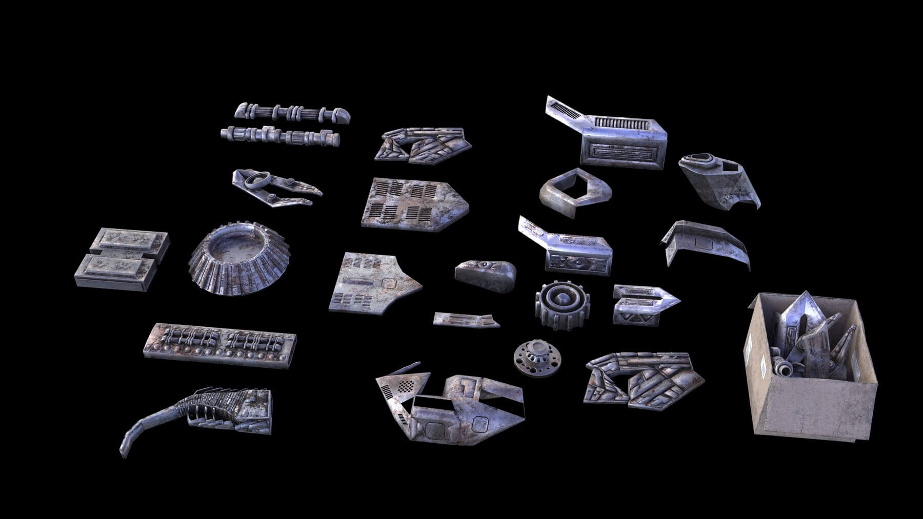 PBR Industrial Kitbash V2 - 200 Models 3D Model by Northlogic