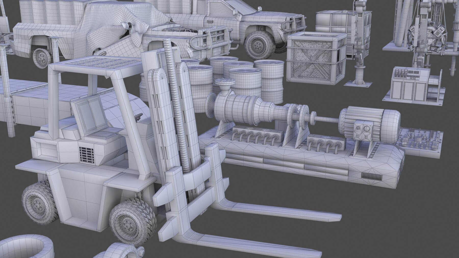 PBR Industrial Kitbash V2 - 200+ Models 3D Model by Northlogic