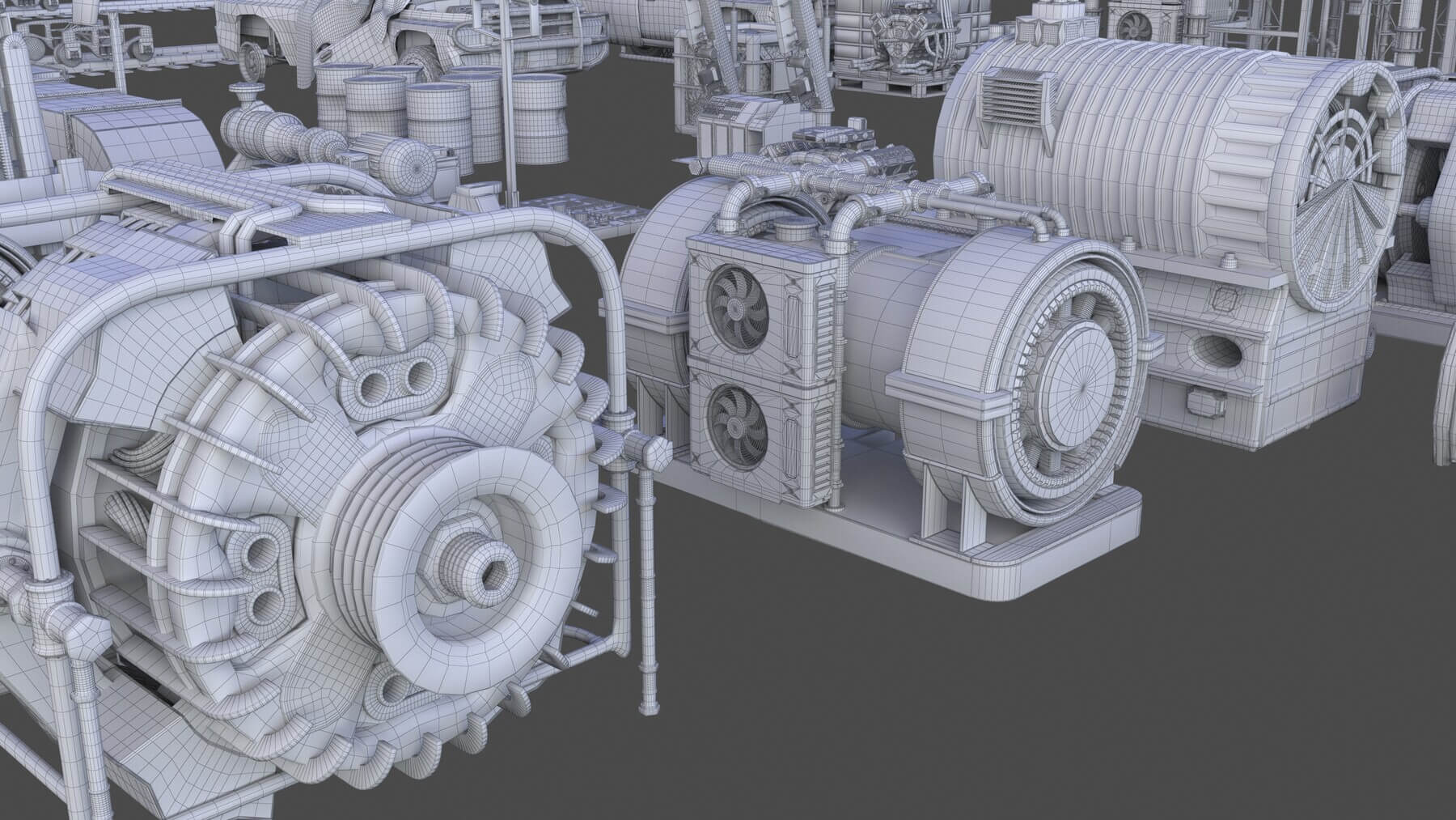 PBR Industrial Kitbash V2 - 200 Models 3D Model by Northlogic