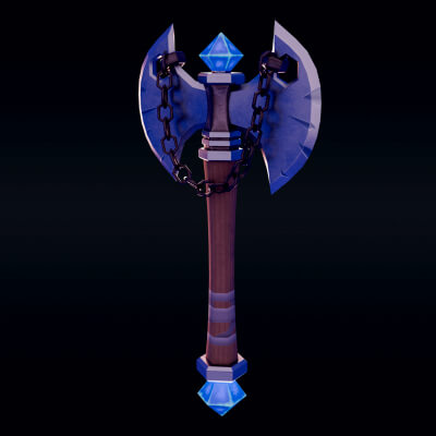 Axe Dark Fantasy - 3D Model by Not Cube