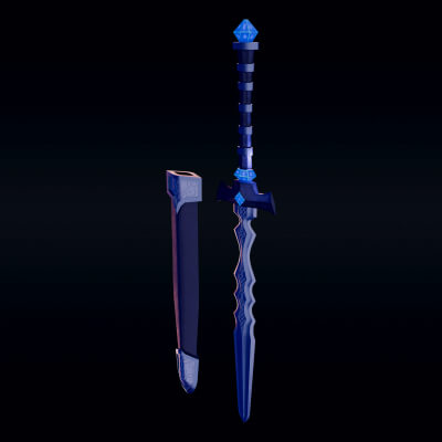 Dagger Dark Fantasy - 3D Model by Not Cube