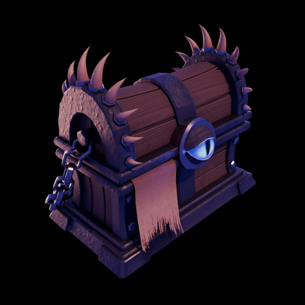 Dark Fantasy Chest - 3D Model by Not Cube