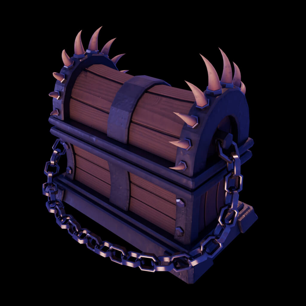 Dark Fantasy Chest - 3D Model by Not Cube