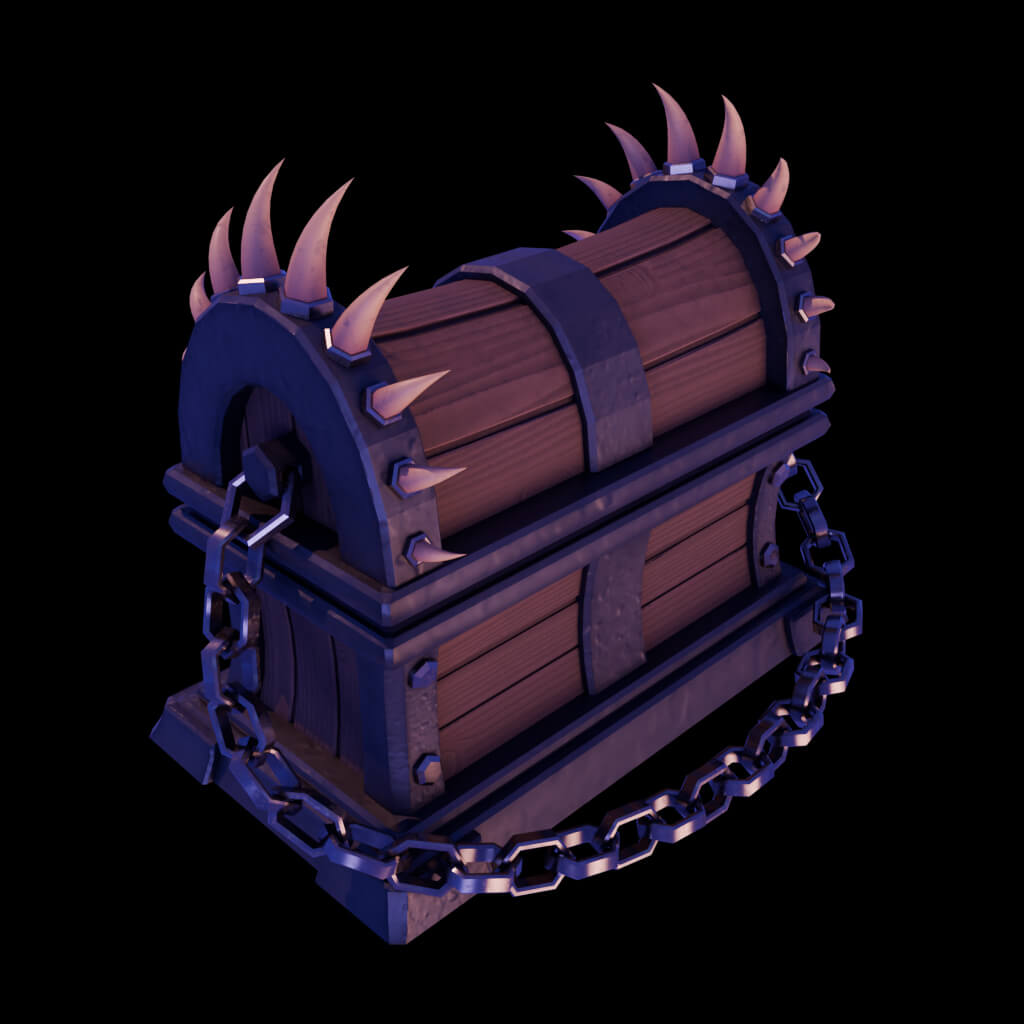 Dark Fantasy Chest - 3D Model by Not Cube