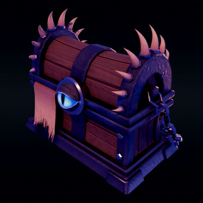 Dark Fantasy Chest - 3D Model by Not Cube